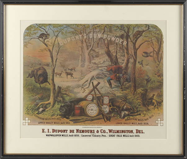 DUPONT'S GUN POWDER REPRODUCTION ADVERTISING POSTER (#0150) on Nov 18 ...