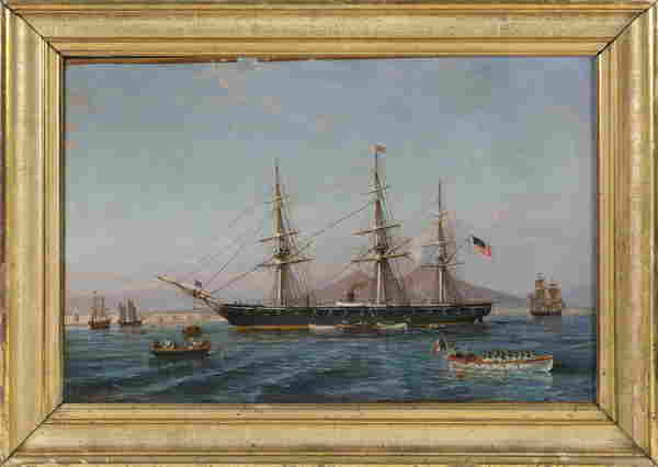 GIOVANNI SERRITELLI (Italy, 1810-c.1880), American ship - Feb 24, 2022 ...