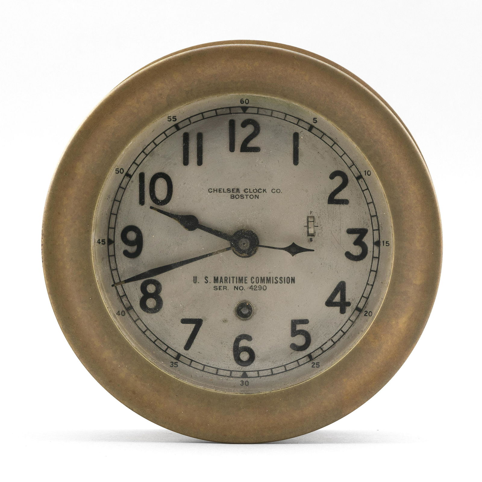 CHELSEA U.S. MARITIME COMMISSION SHIP'S CLOCK Circa - Feb 24, 2022 ...