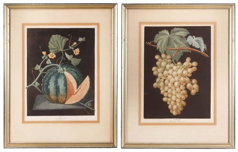 GEORGE BROOKSHAW (United Kingdom, 1751-1823), Two hand-colored prints ...
