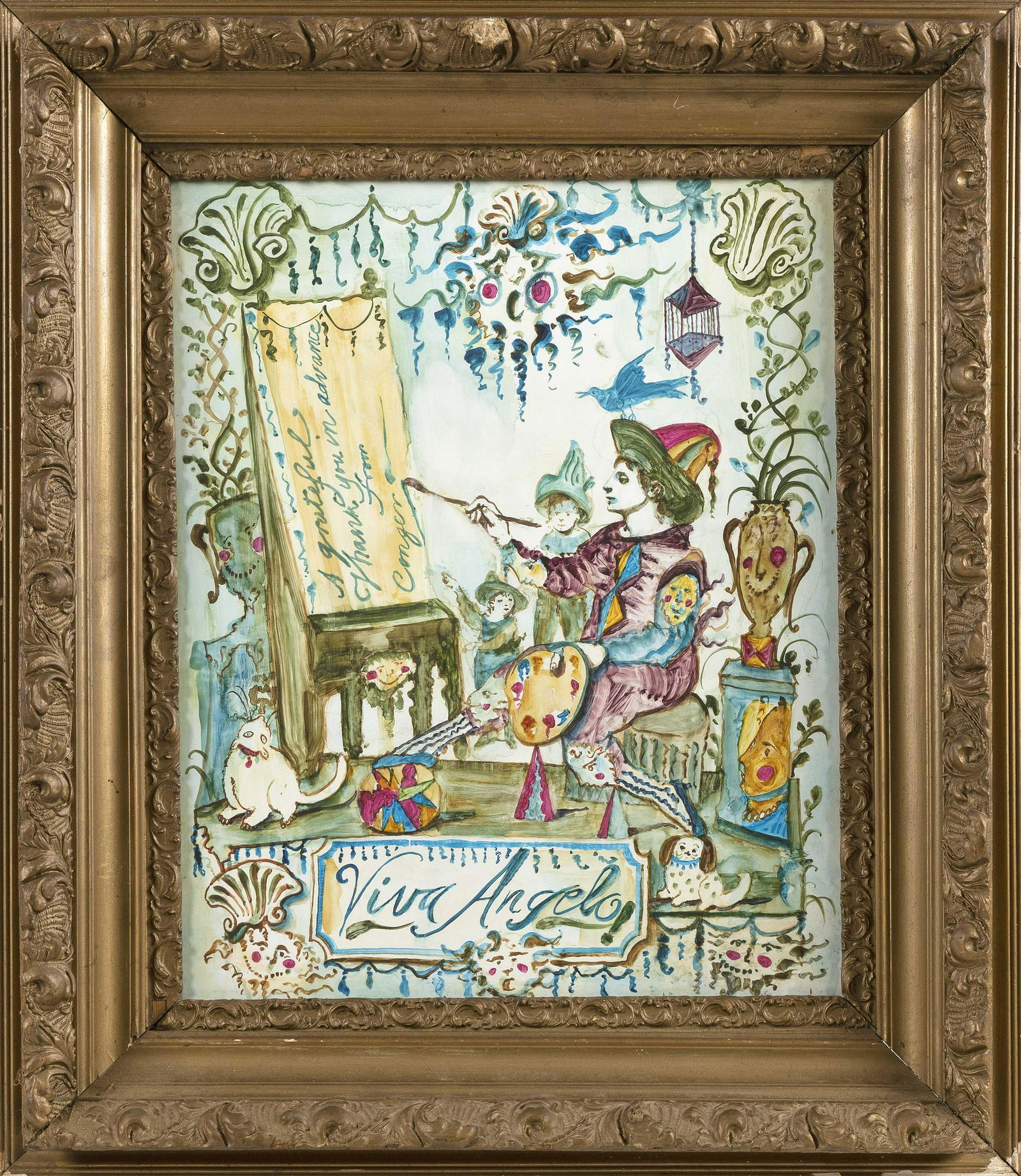 CONGER A. METCALF (Massachusetts/Iowa, 1914-1998), “Viva Angelo ...