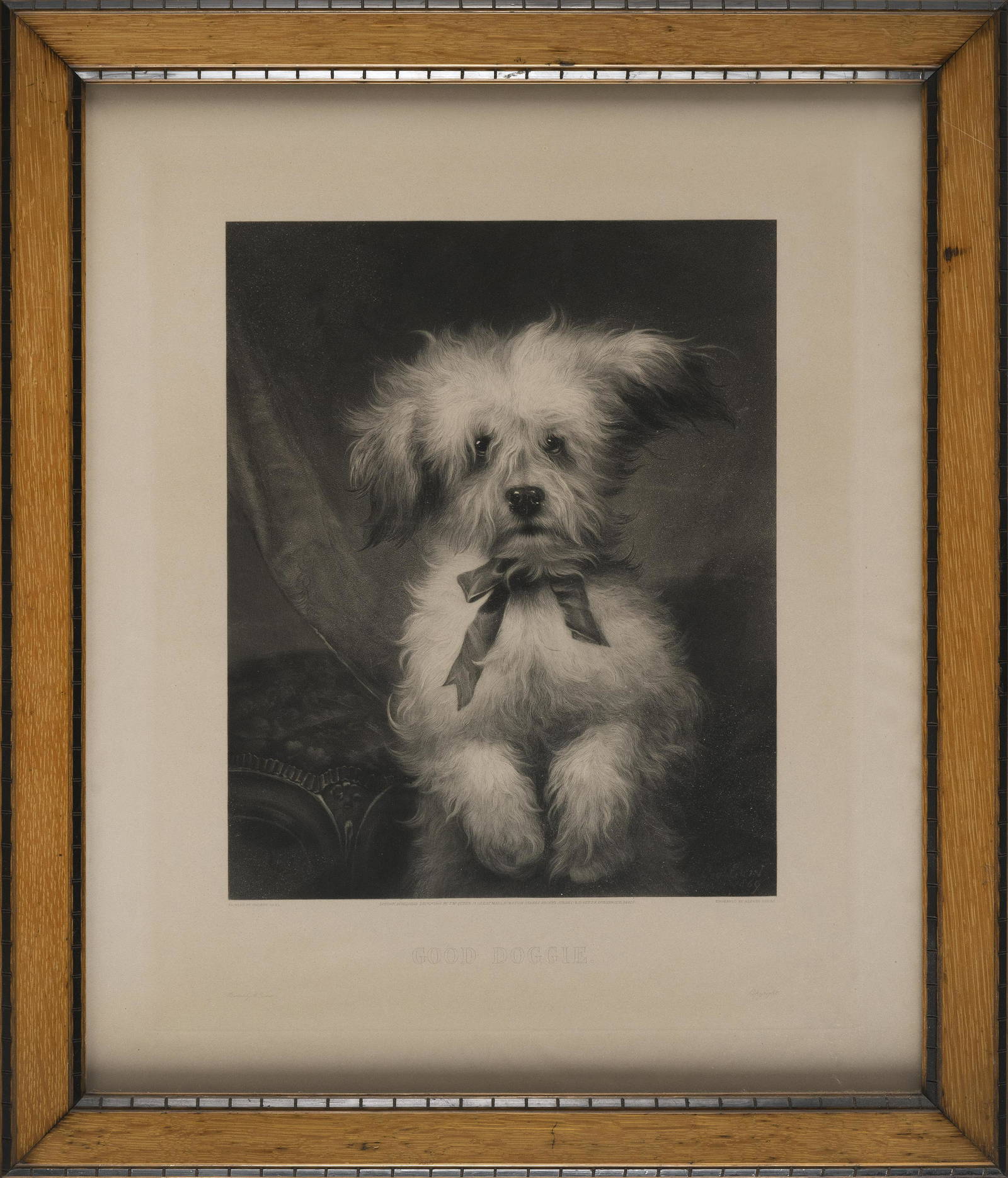 After George Earl (england, 1824-1908), "good Doggie"., Engraving On ...