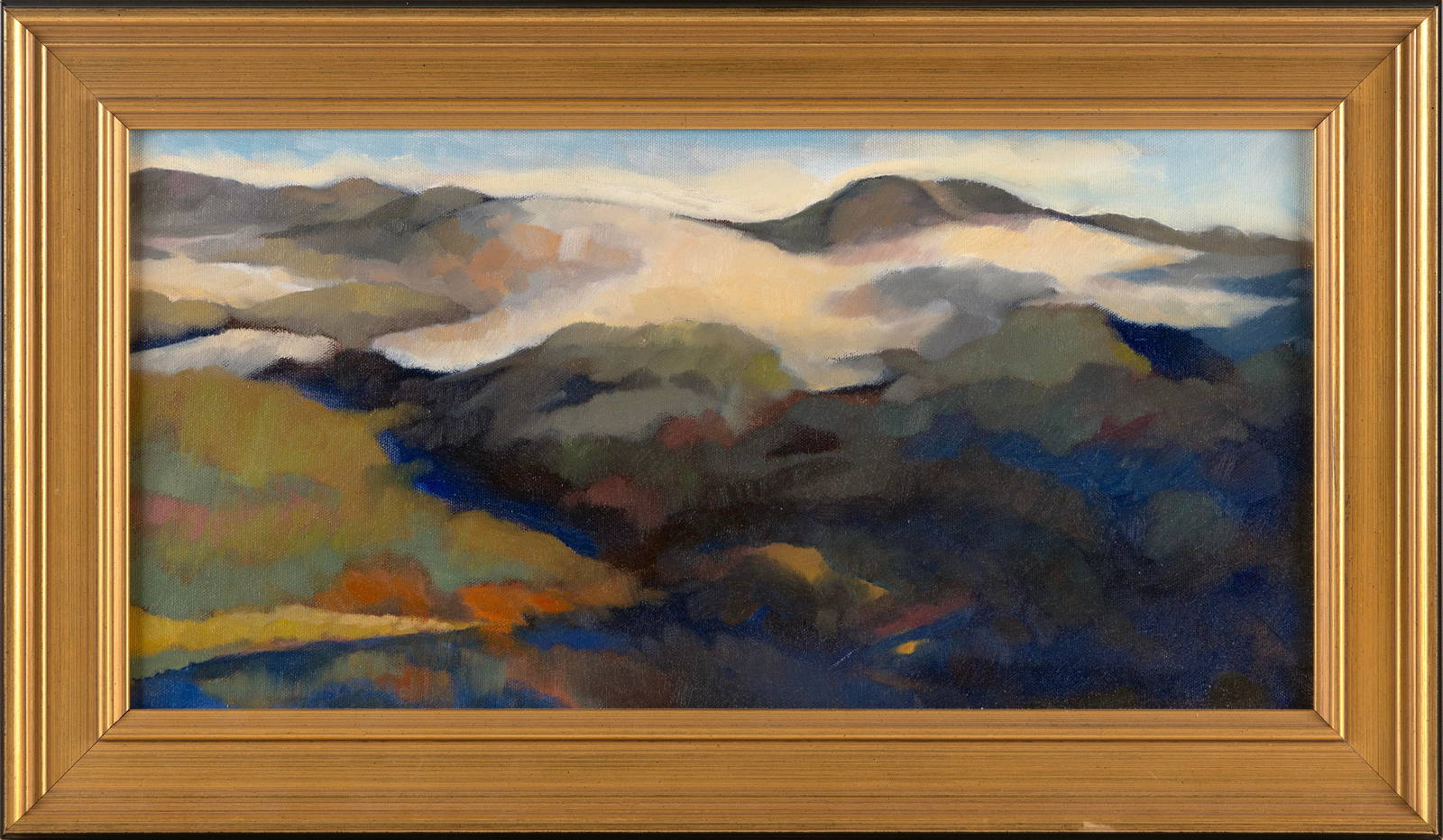 Jane Eccles (massachusetts, 1933-2022), "sun And Shadow"., Oil On ...