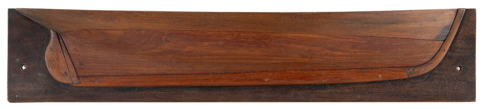 Mounted Half Hull Model America, 20th Century Backboard 5.5” X 25.75 ...