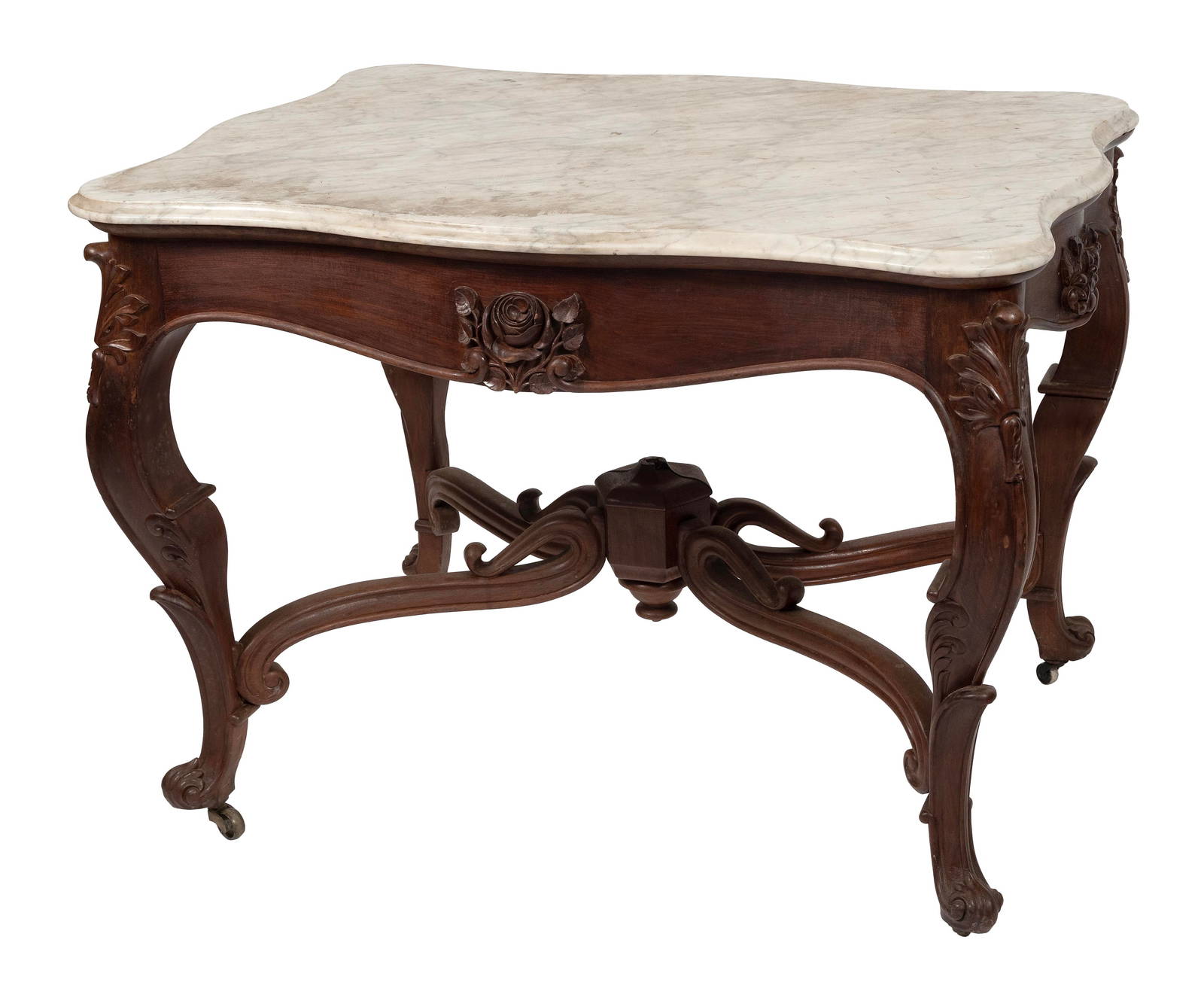 Victorian Turtle-top Table Mid-19th Century Height 29”. Width 49.5 ...