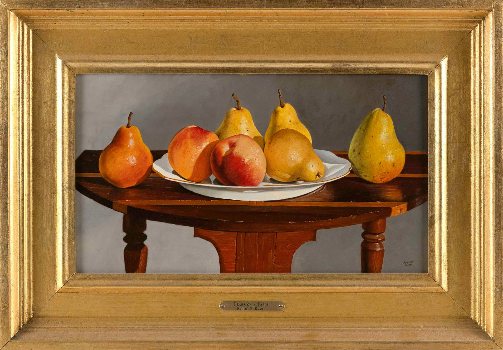 Robert K. Roark (massachusetts/new York, 1944-), “pears On A Table ...