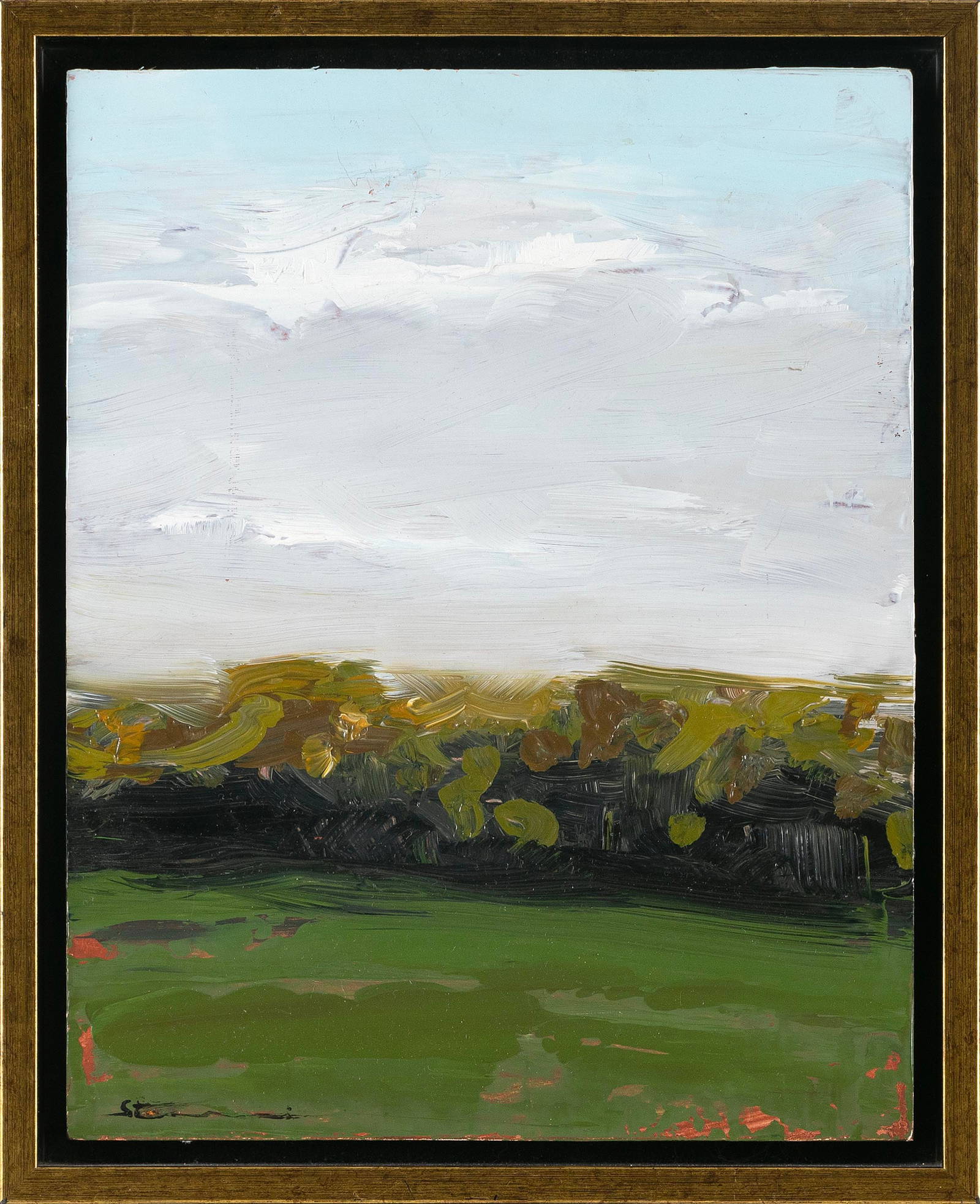 Cleber Stecei (brazil/america, 1976-), Abstract Landscape., Oil On ...