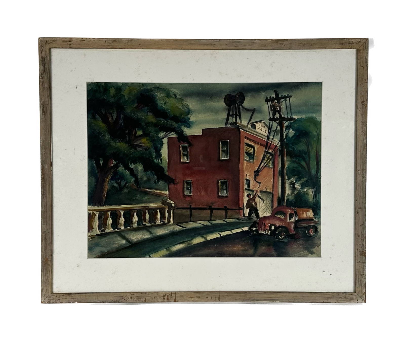 Robert Steinbach (michigan, D. 1977), Ìtrouble In Lindinî., Watercolor On Paper, 17.5î Auction