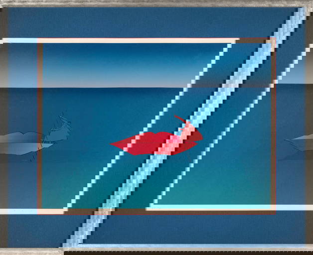 Jean Michel Folon (new York/belgium/france/monaco, 1934 2005), "lily ...