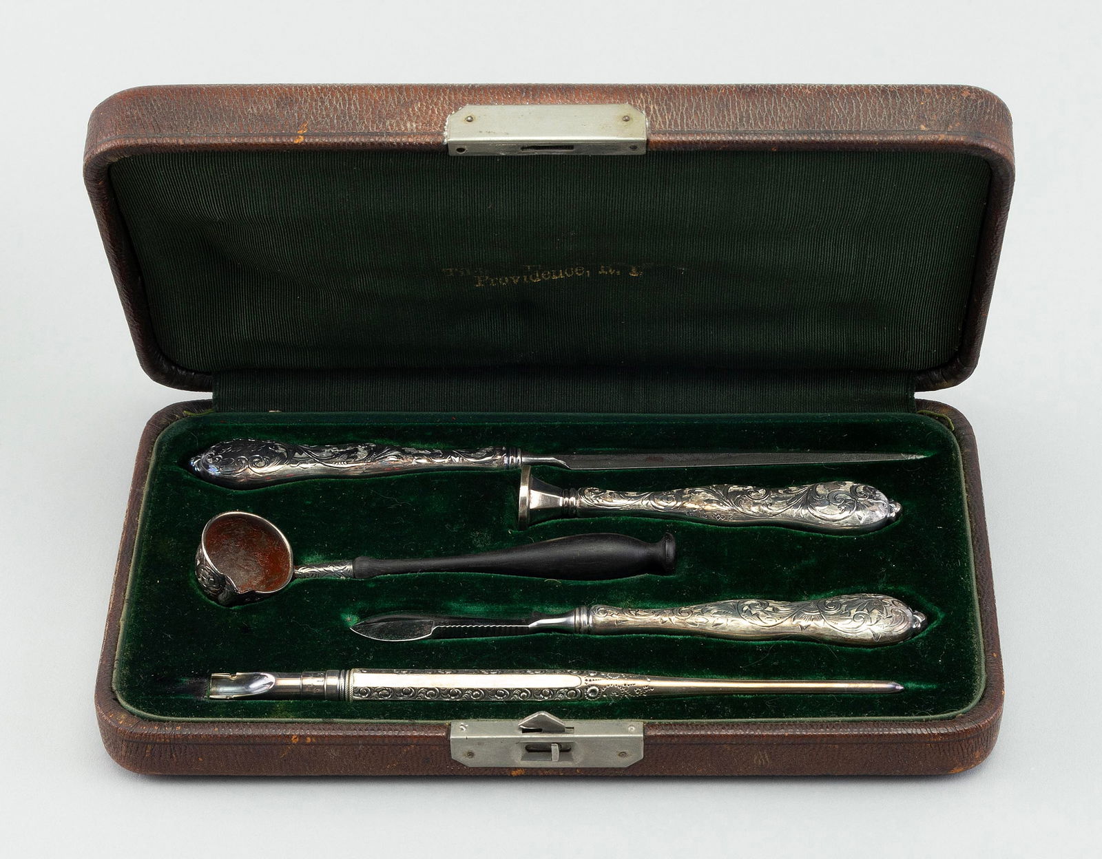 Tilden-thurber Co. Sterling Silver Five-piece Desk Set Providence ...