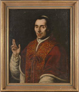 Continental School (18th Century,), Portrait Of A Saint Holding An ...