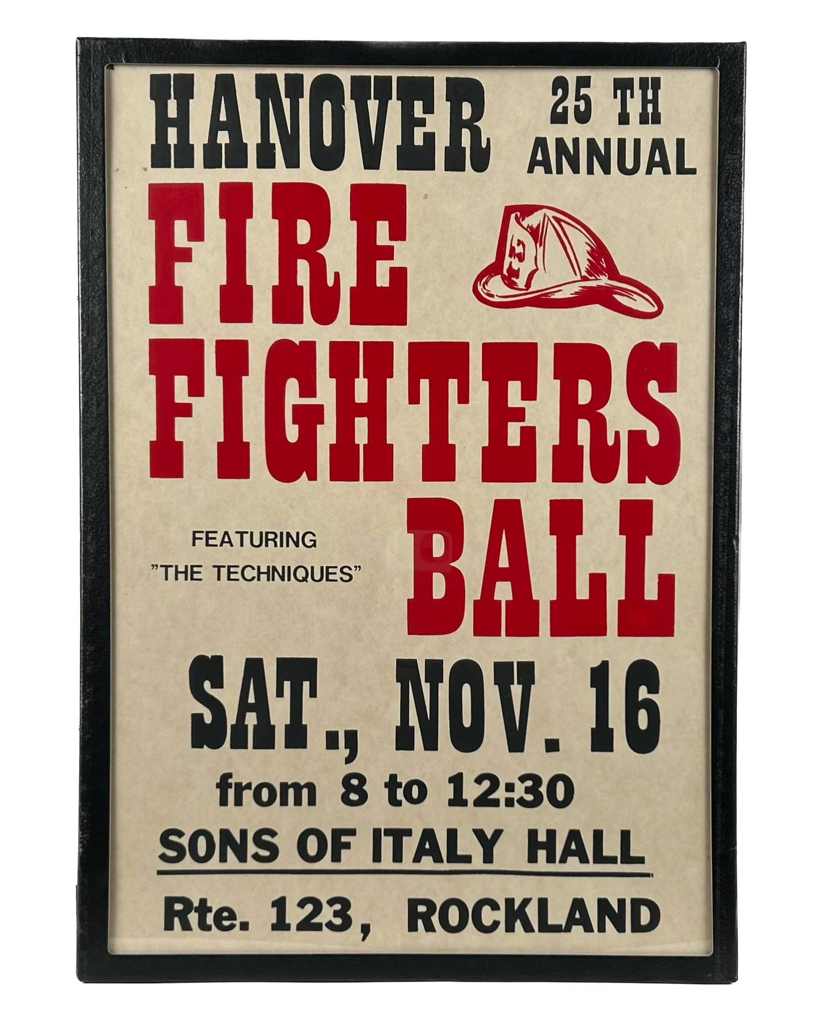 Nine Firefighters' Ball Posters Hanover, Massachusetts, 20th Century ...