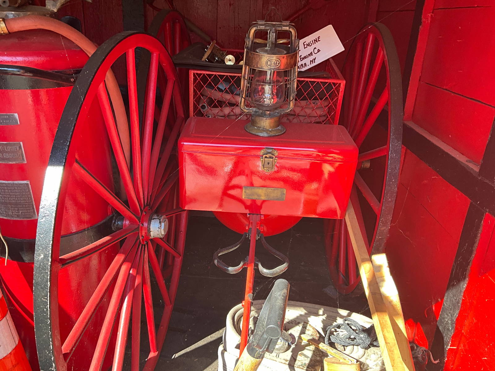 Champion Chemical Engine Fire Pumper 19th Century Height 59". Length 86 ...