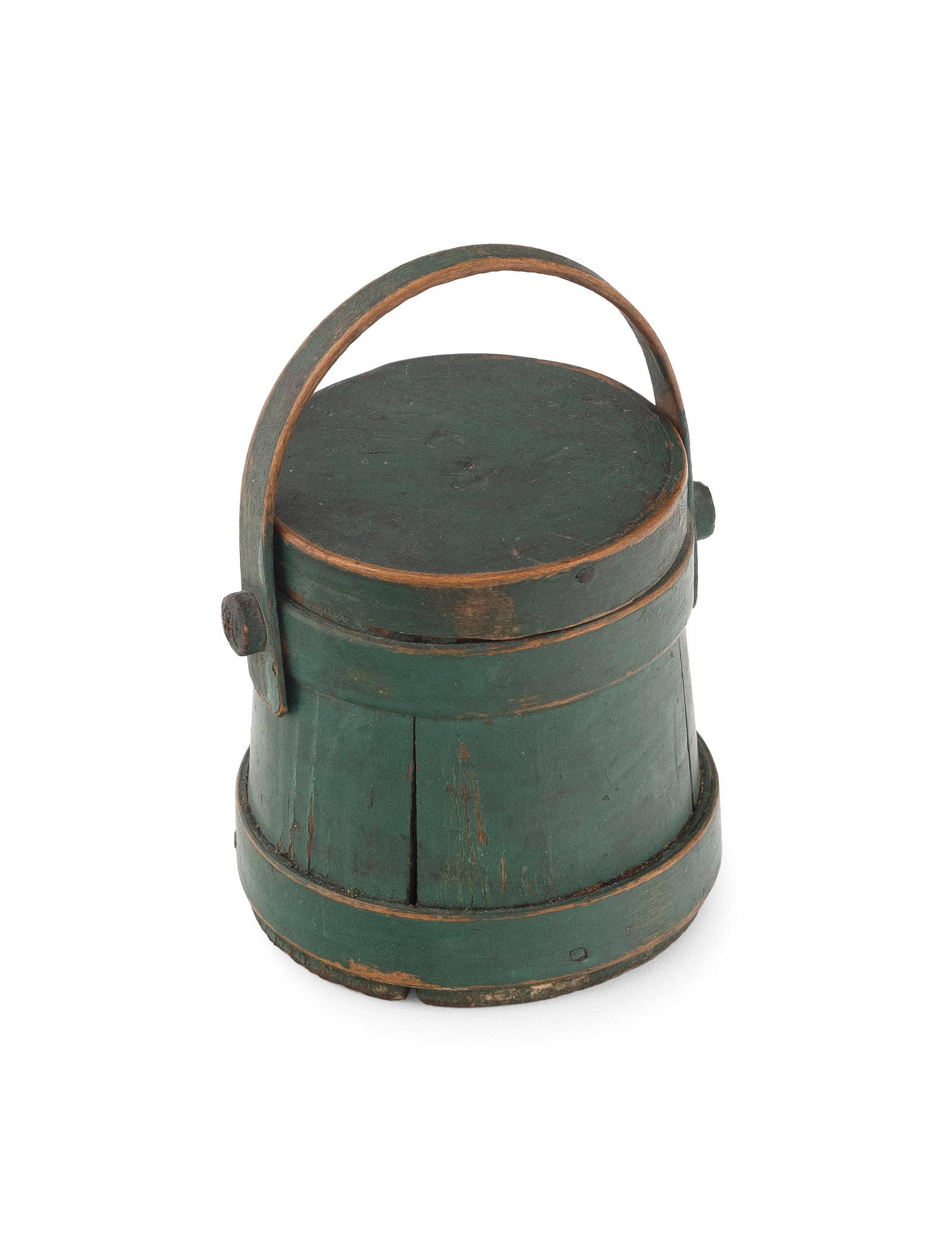 Hingham Miniature Firkin, Probably Cotton Hersey Massachusetts, Mid ...