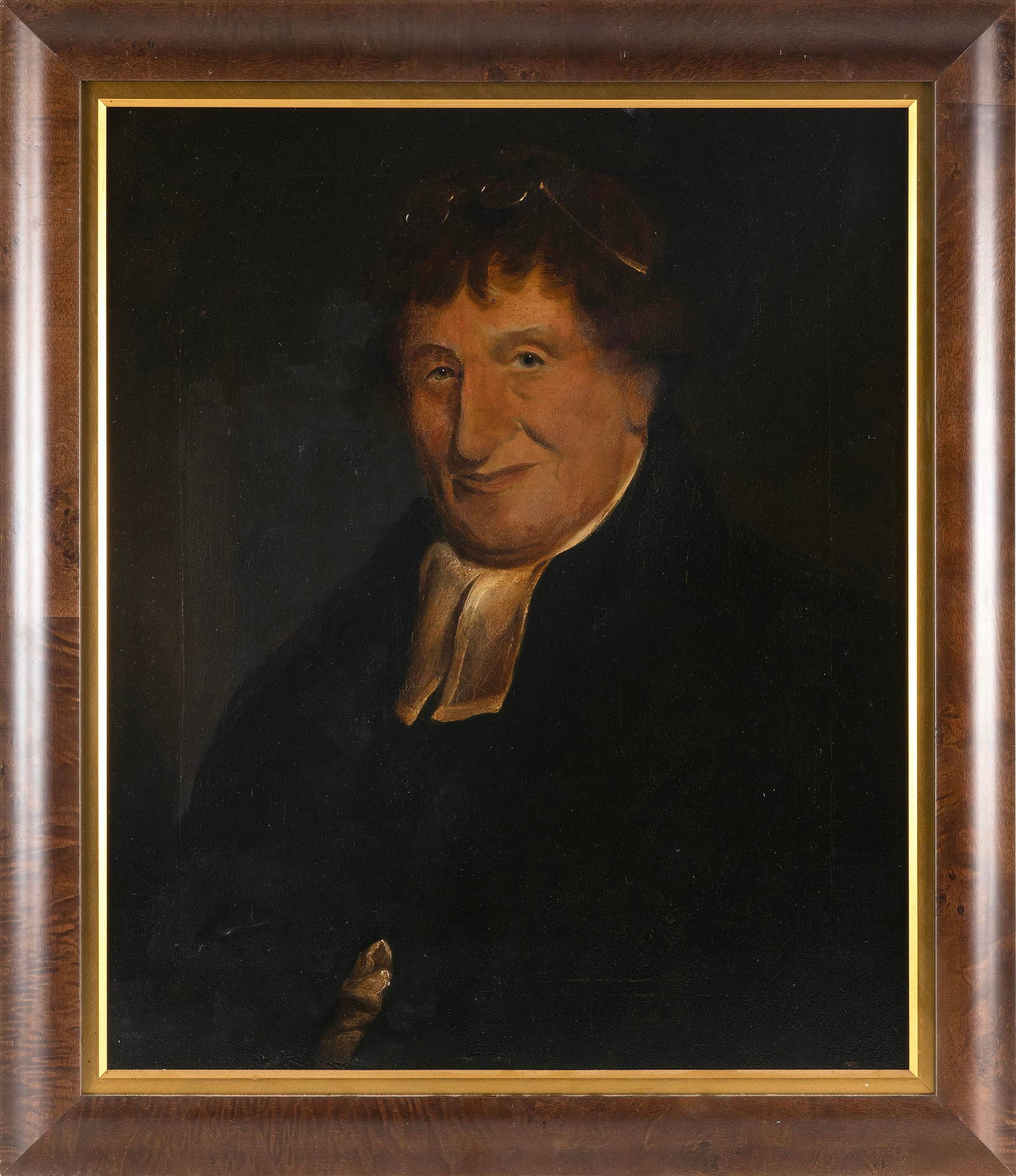 American School (19th Century,), Half-length Portrait Of A Rector With ...