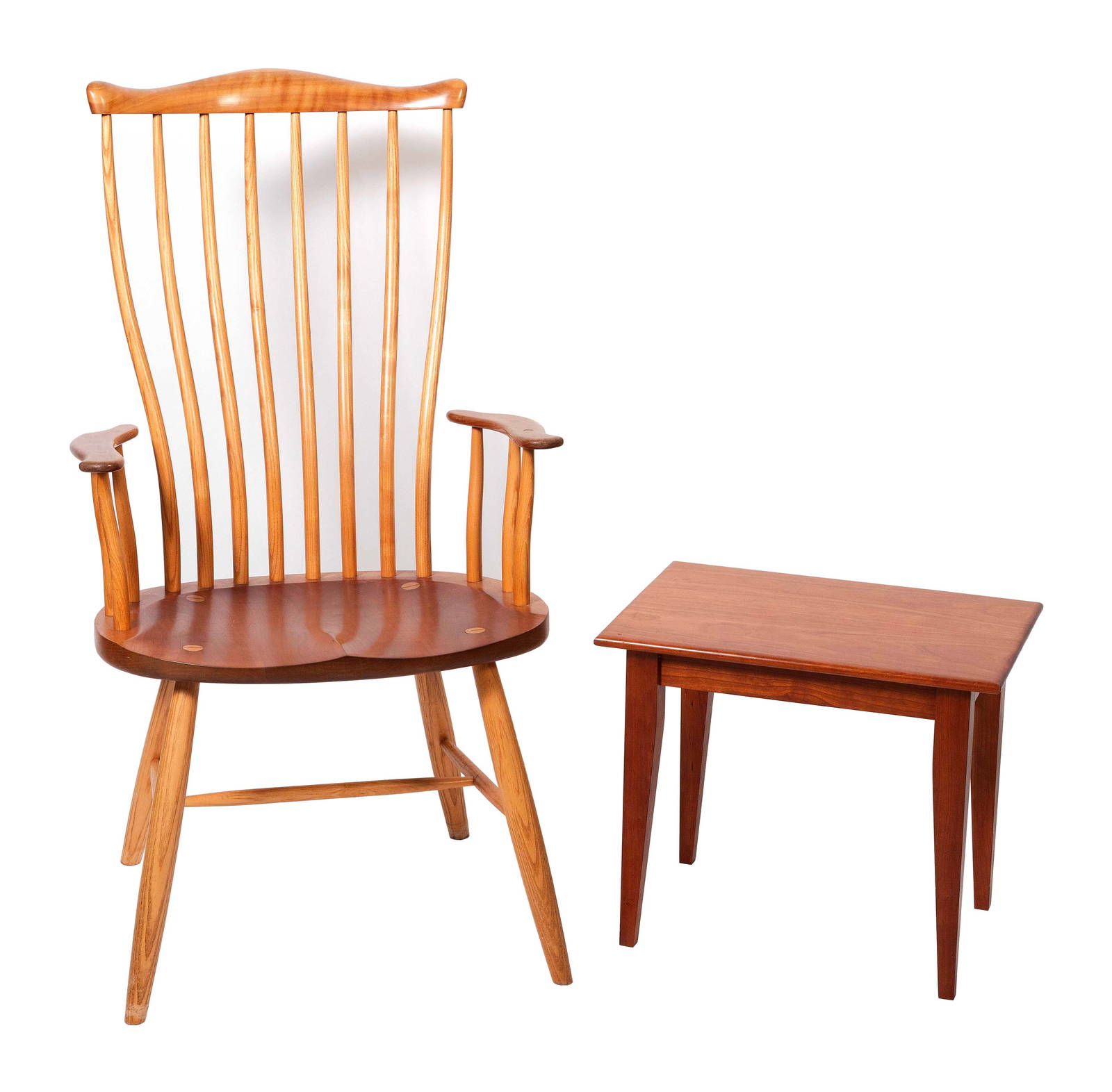 Stephen Swift Armchair And End Table Nantucket, Contemporary Chair Back ...