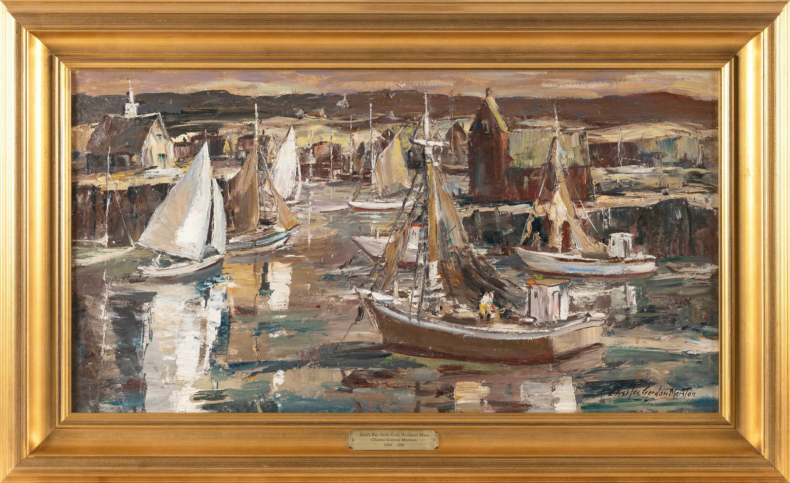 Charles Gordon Marston (massachusetts, 1898-1980), "sandy Bay Yacht ...