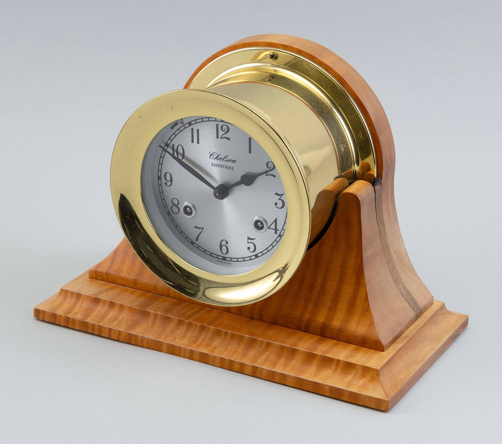 Chelsea Shipstrike Mantel Clock Boston, 20th Century Height On Base 7.5 ...