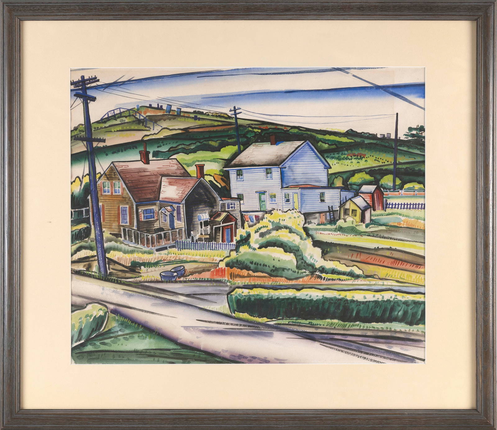 Fred Wichmann (america, 1901-1982), Roadside View, Provincetown ...