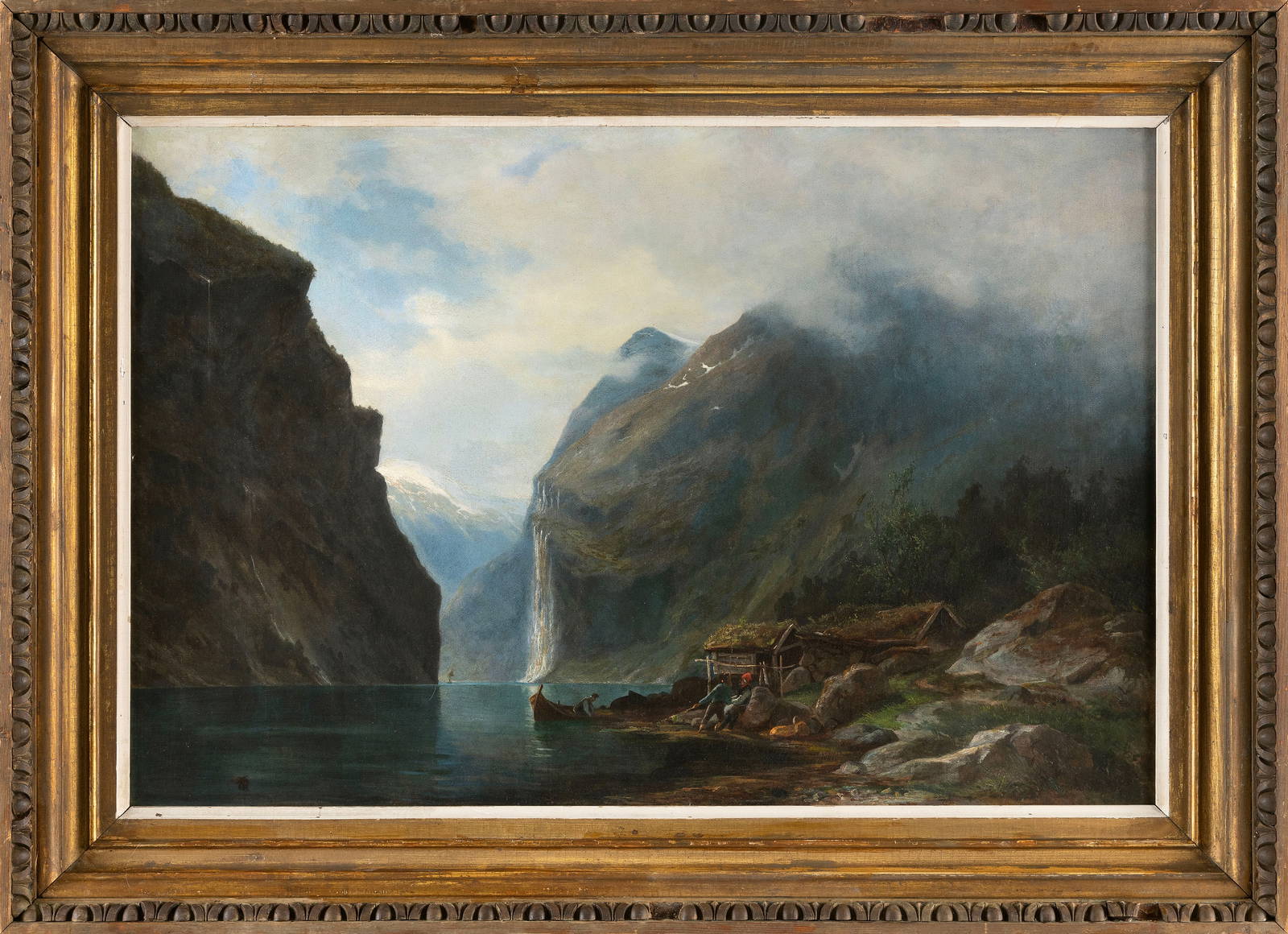 Christian Rummelhoff (norway, 1844-1892), , Oil On Canvas, 21" X 32 ...