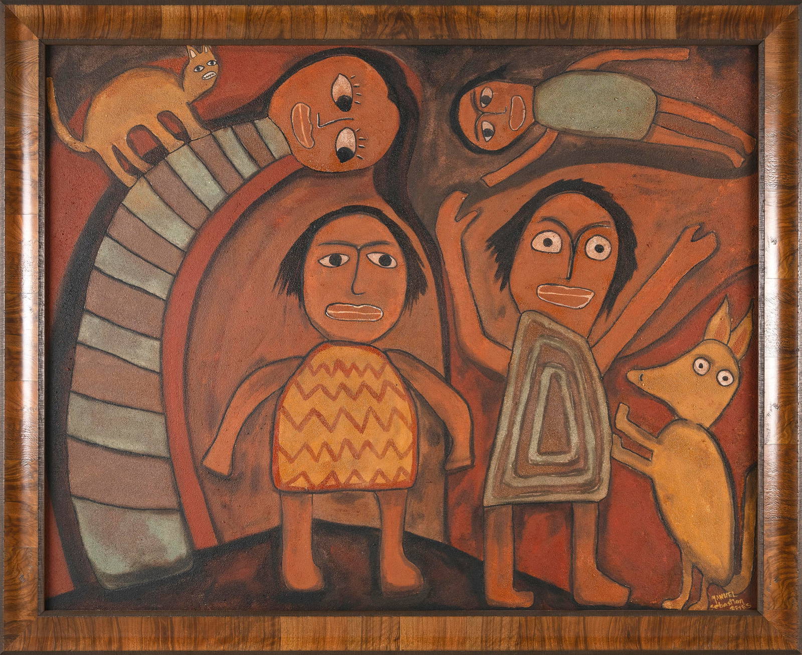 Manuel Reyes, Jr. (mexico, Contemporary), Portrait Of The Artist's ...