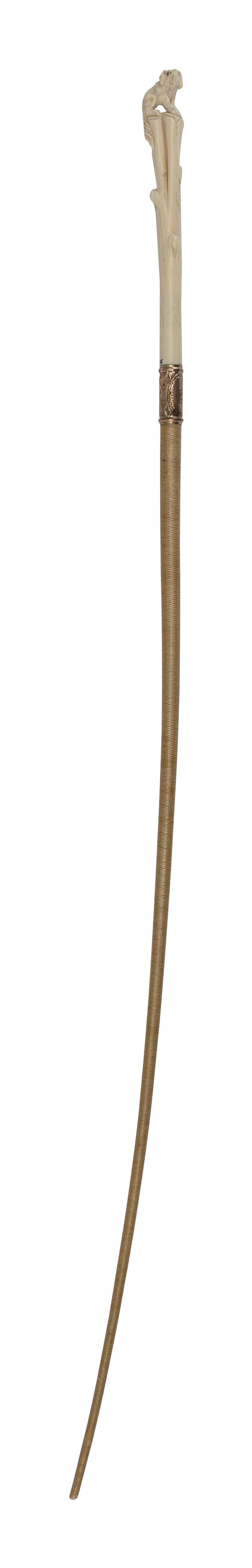 Antique Riding Crop Circa 1886 Length 25". Auction