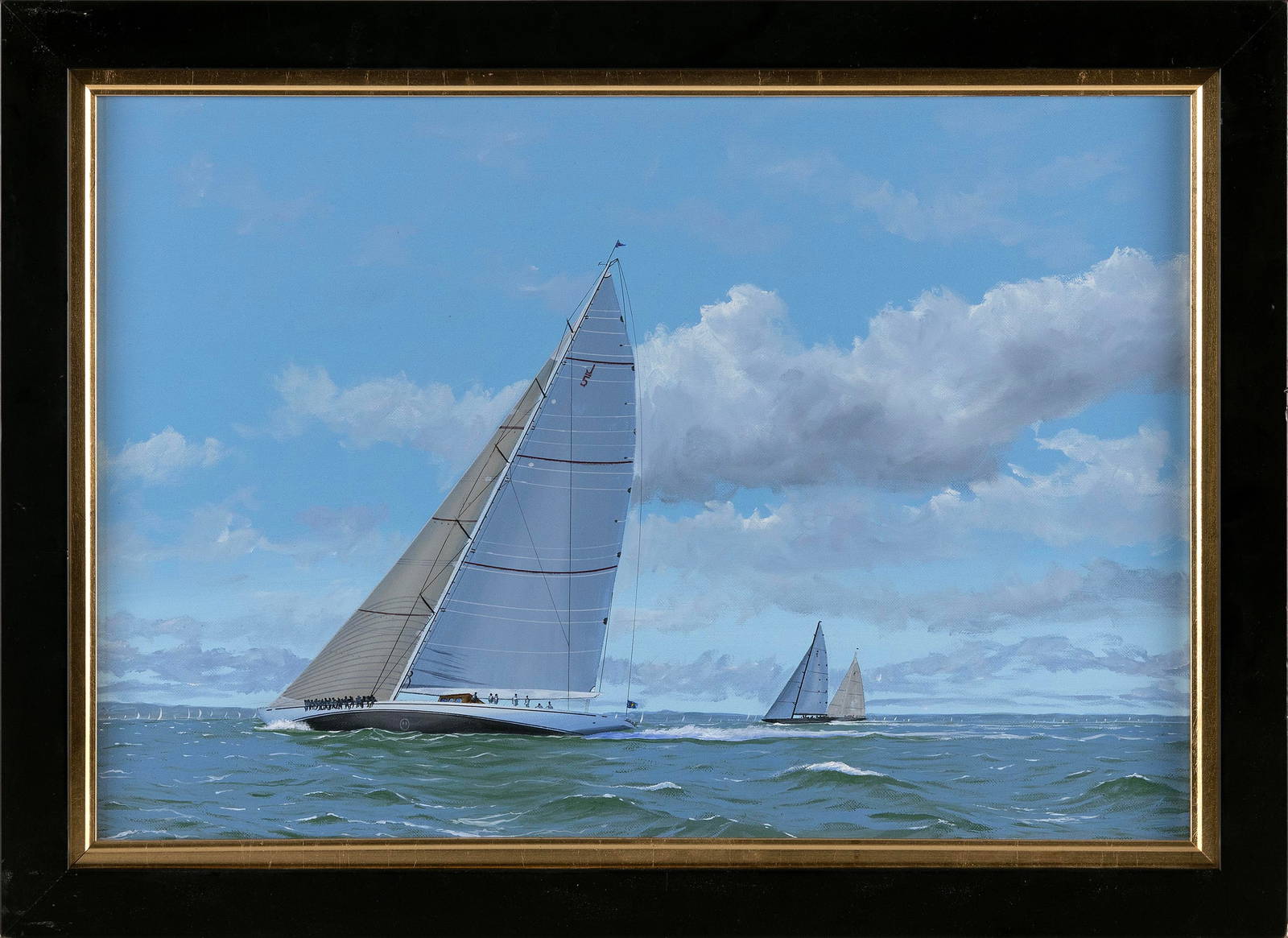 James Miller (united Kingdom, 1962-), "ranger On The Solent"., Oil On ...