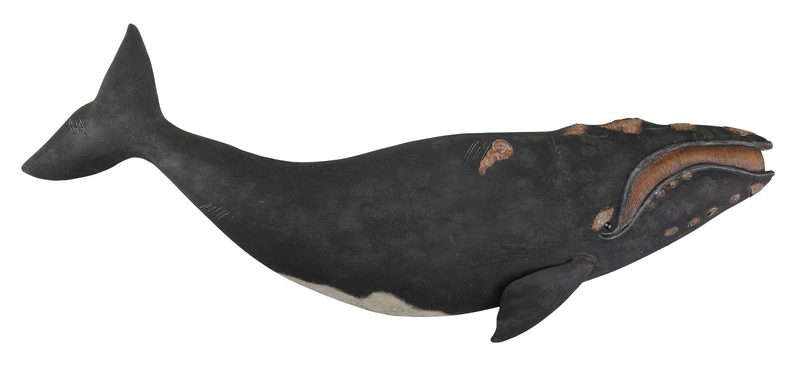 Roger Mitchell Carved Wooden Right Whale Plaque Kingston, Massachusetts ...