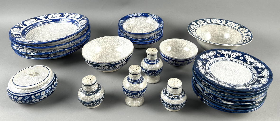 Collection Of Dedham Pottery Dedham, Massachusetts, 20th Century