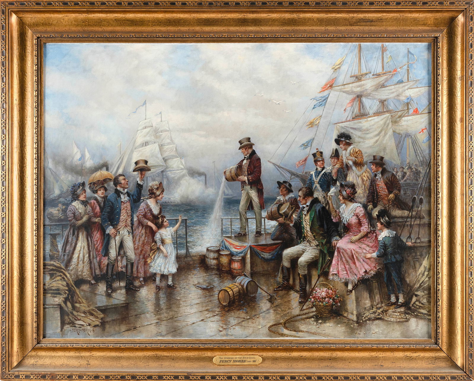 Edward Percy Moran (new York/pennsylvania, 1862-1935), "the Opening Of ...