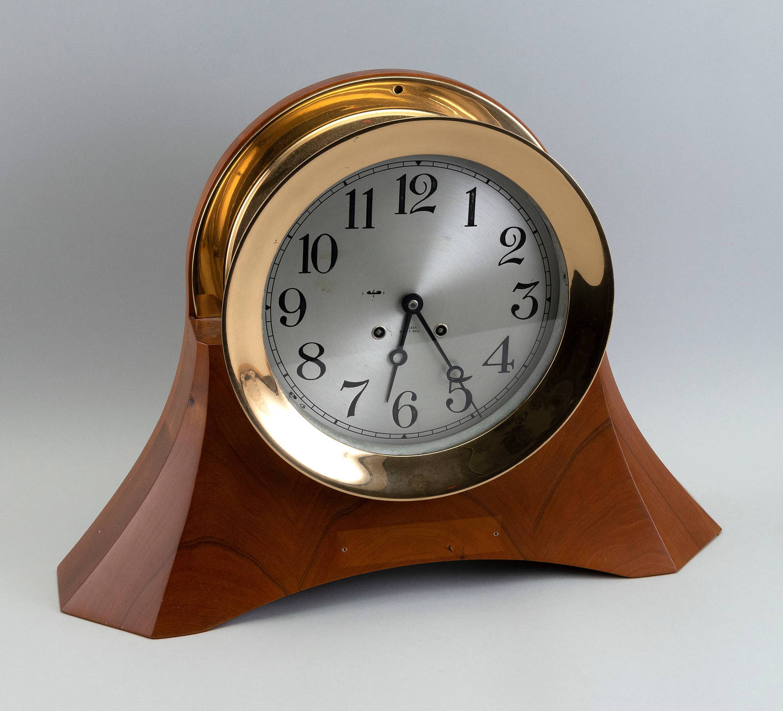 Chelsea Clock Co. Ship's Bell Clock On Thomas Moser Stand Boston, 20th ...