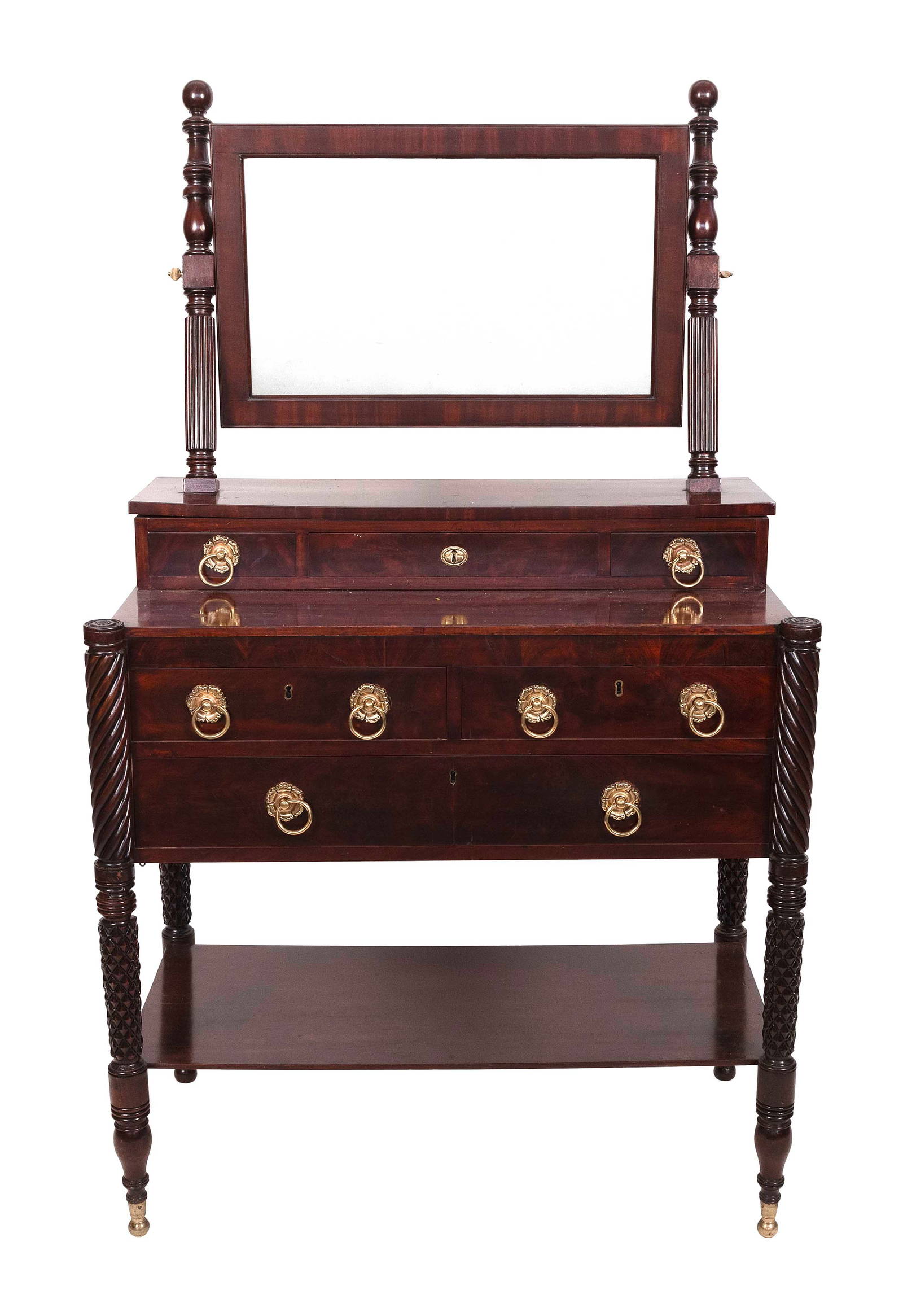Sheraton Two-tier Dressing Stand Probably New York, Circa 1820 Height ...