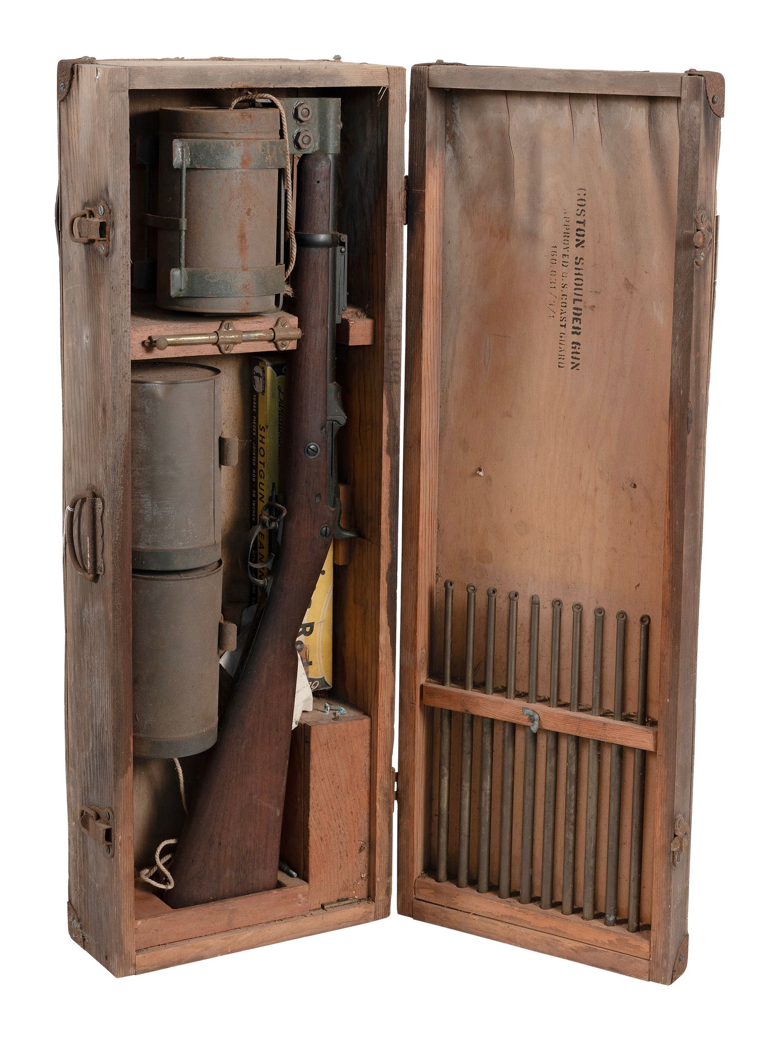 Rare U.s. Springfield Line-throwing Shoulder Gun With Original Case ...