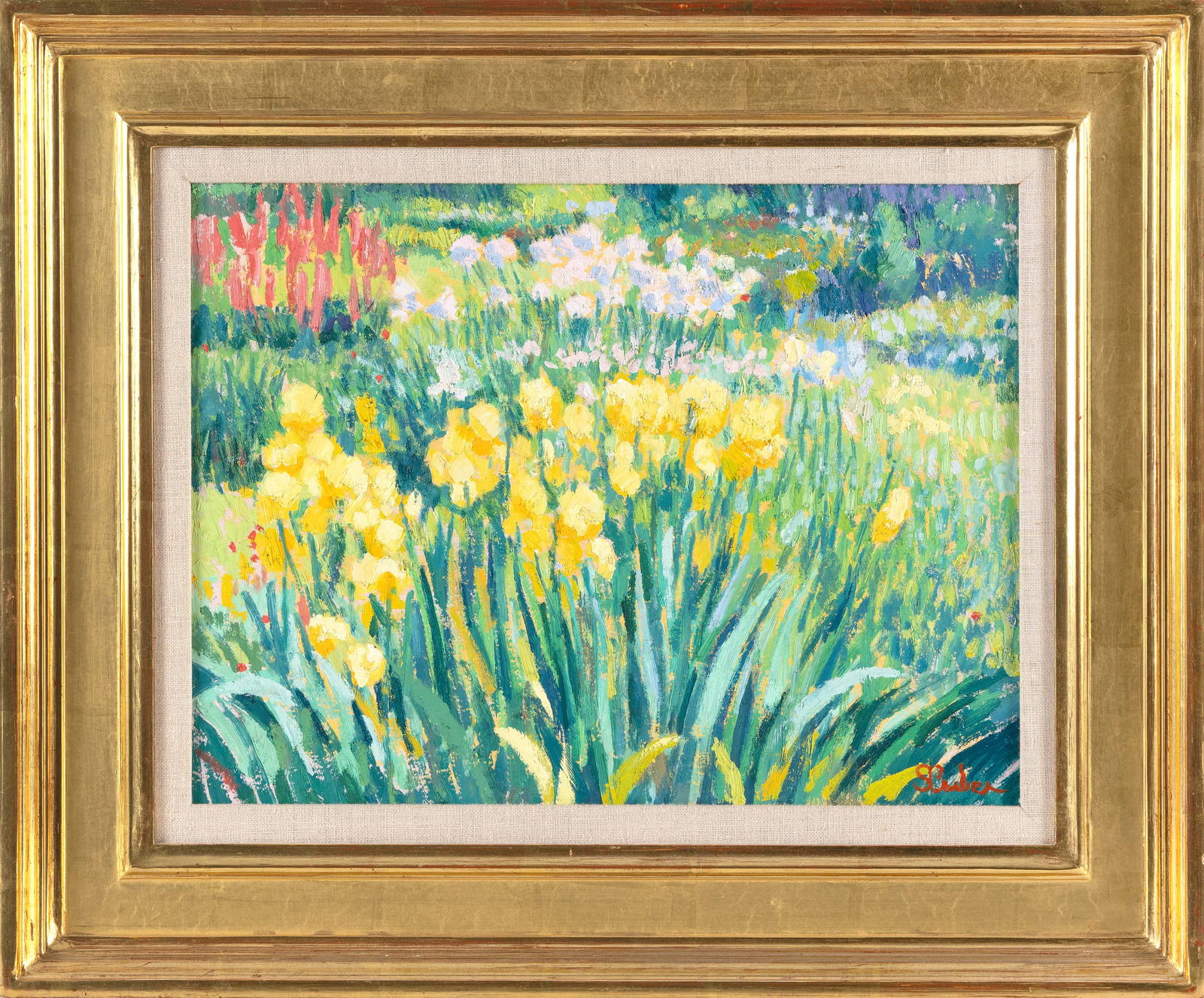 Sam (samir) Barber (massachusetts/italy, 1943-), "kew Gardens"., Oil On ...