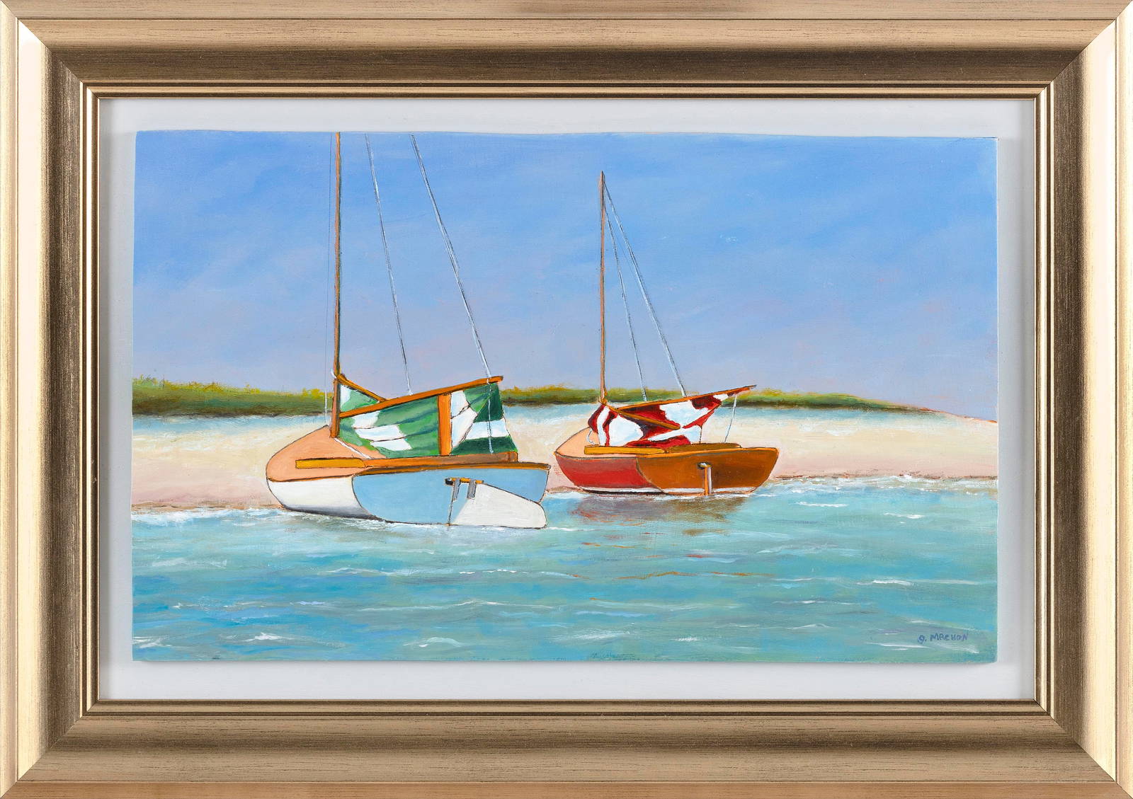 George Machon (massachusetts, Contemporary), "beetles On The Beach ...