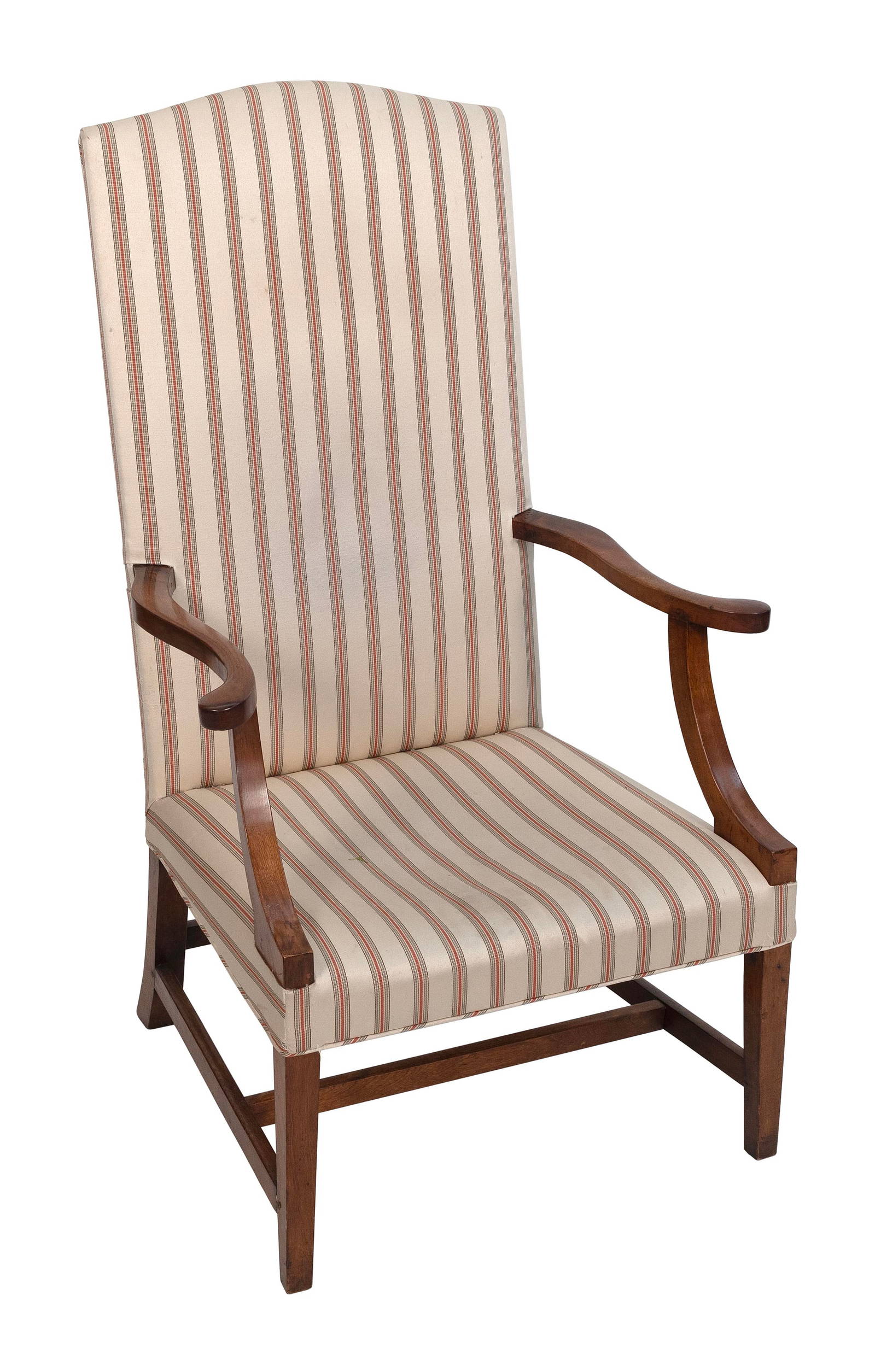 Federal Lolling Chair Circa 1800 Back Height 46.5". Seat Height 15 ...