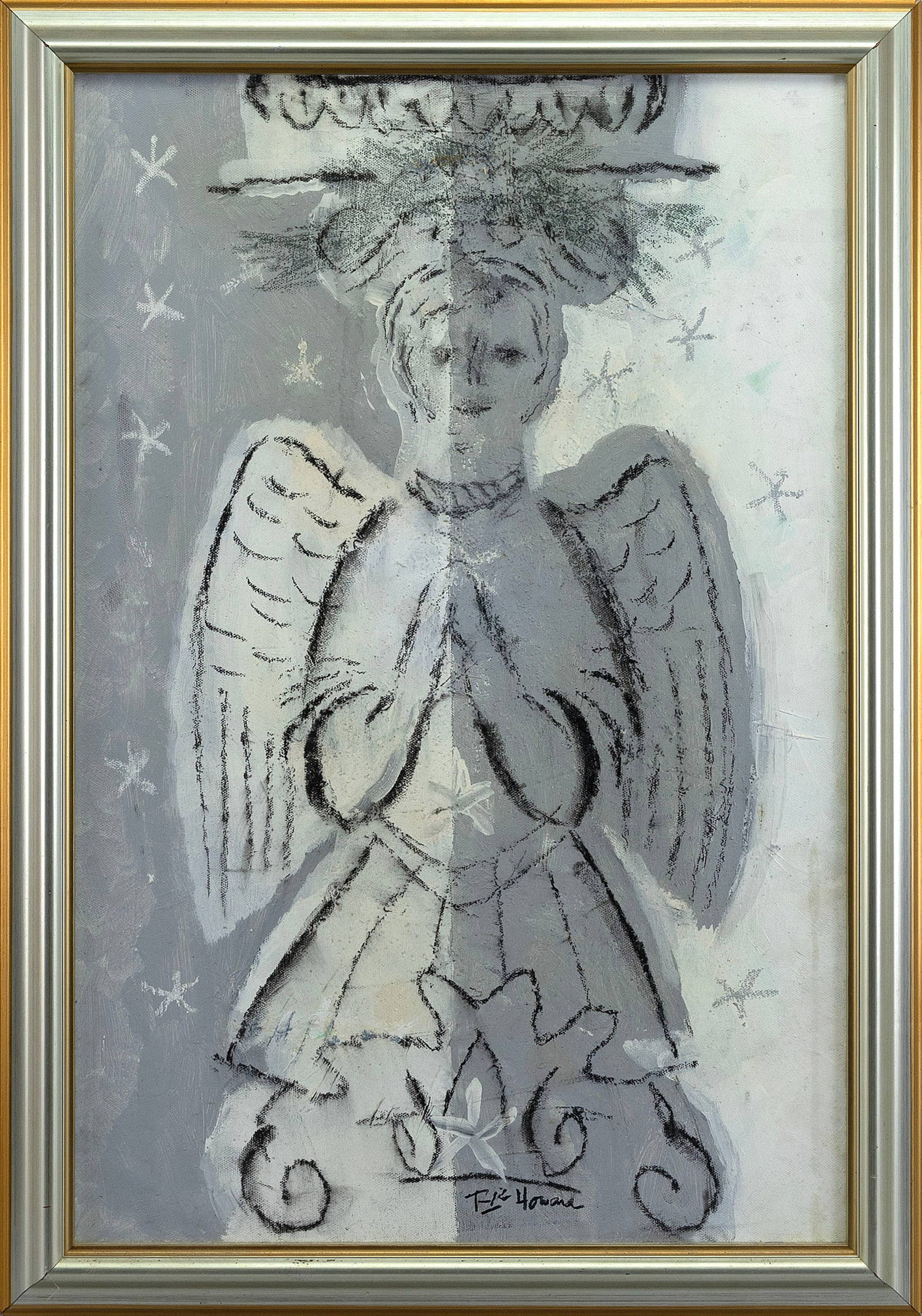 Richard E. Howard (massachusetts, 1912-1996), An Angel., Oil On Canvas ...