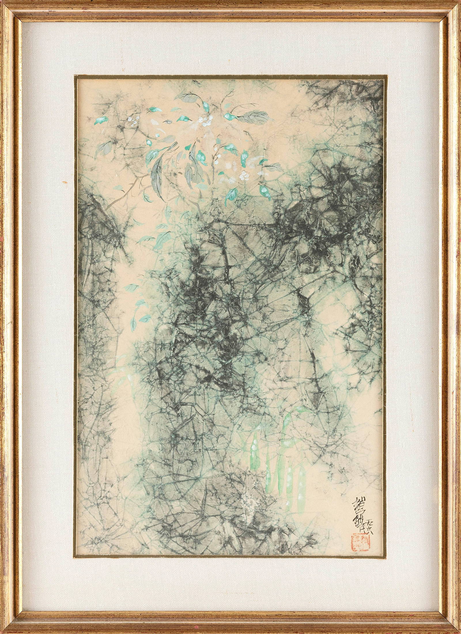 In The Style Of Pang Tseng Ying (china, 20th Century), Abstract And ...
