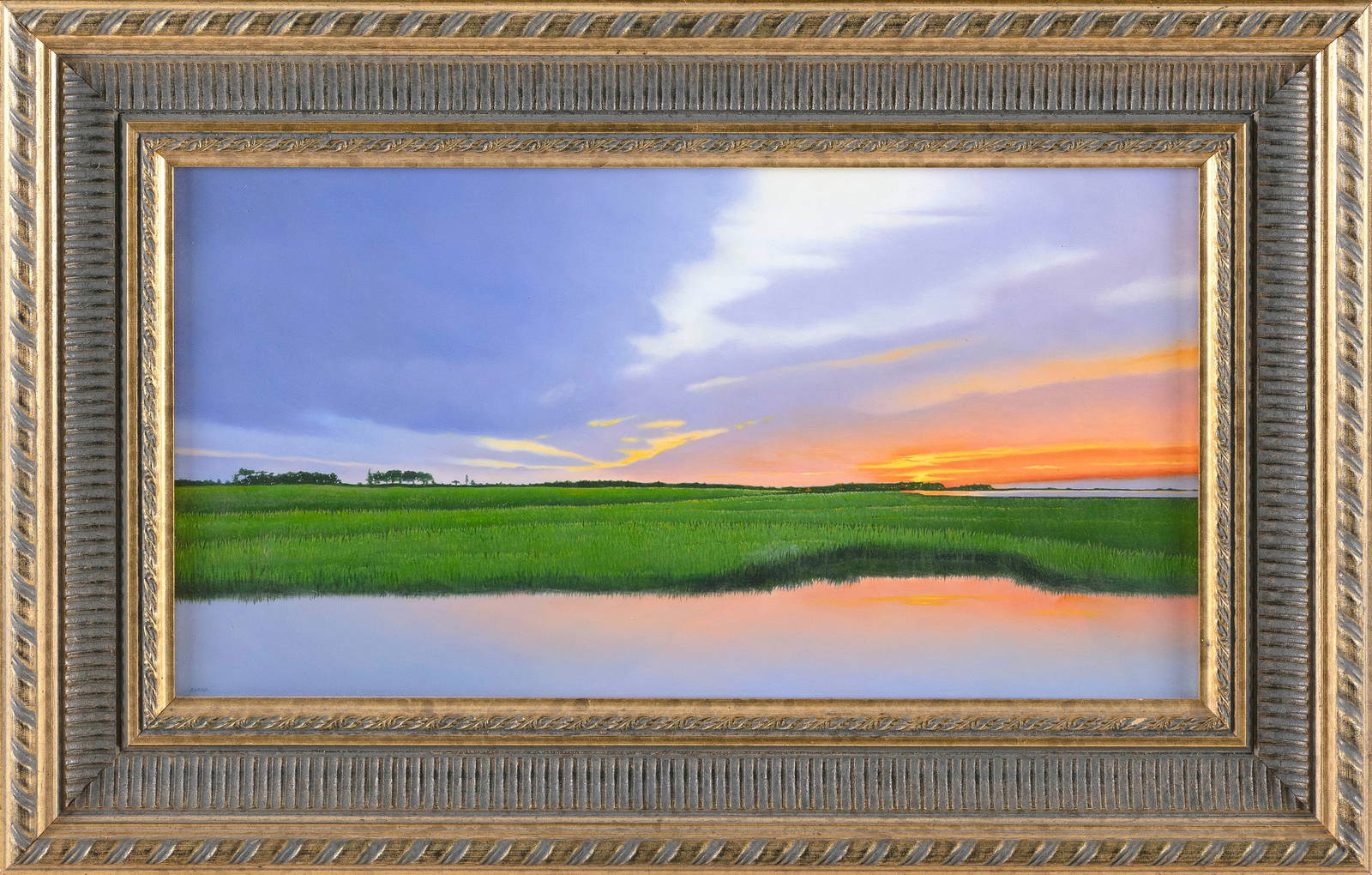 Robert K. Roark (massachusetts/new York, 1944-), "sunset On The Creek ...