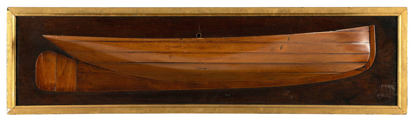 Mounted Half Hull Model Of The "sea Bird" 19th Century Wooden Backboard ...