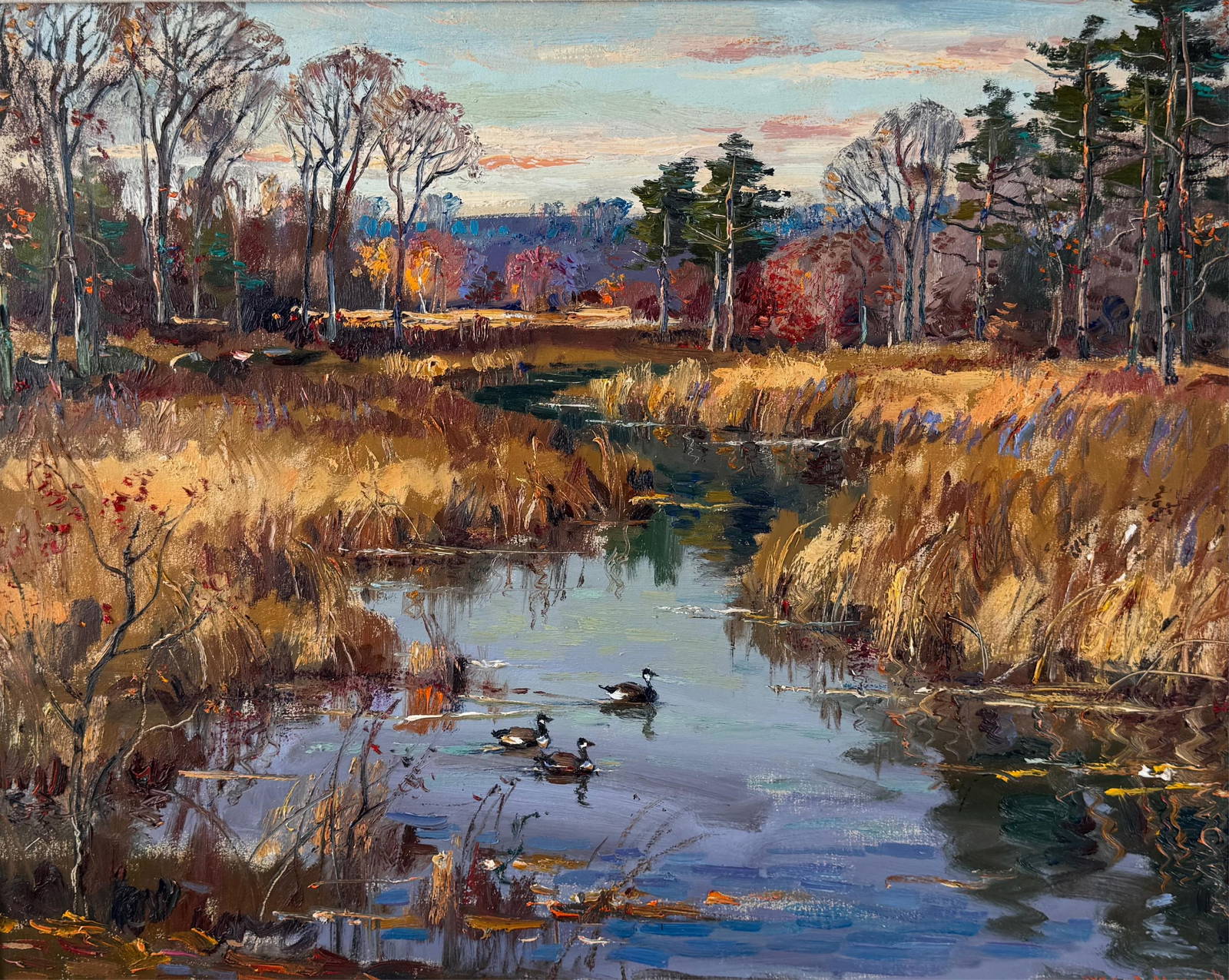 Wayne Beam Morrell (massachusetts/new Jersey, 1923-2013), "spring Duck Marshes, Cape Ann, Auction