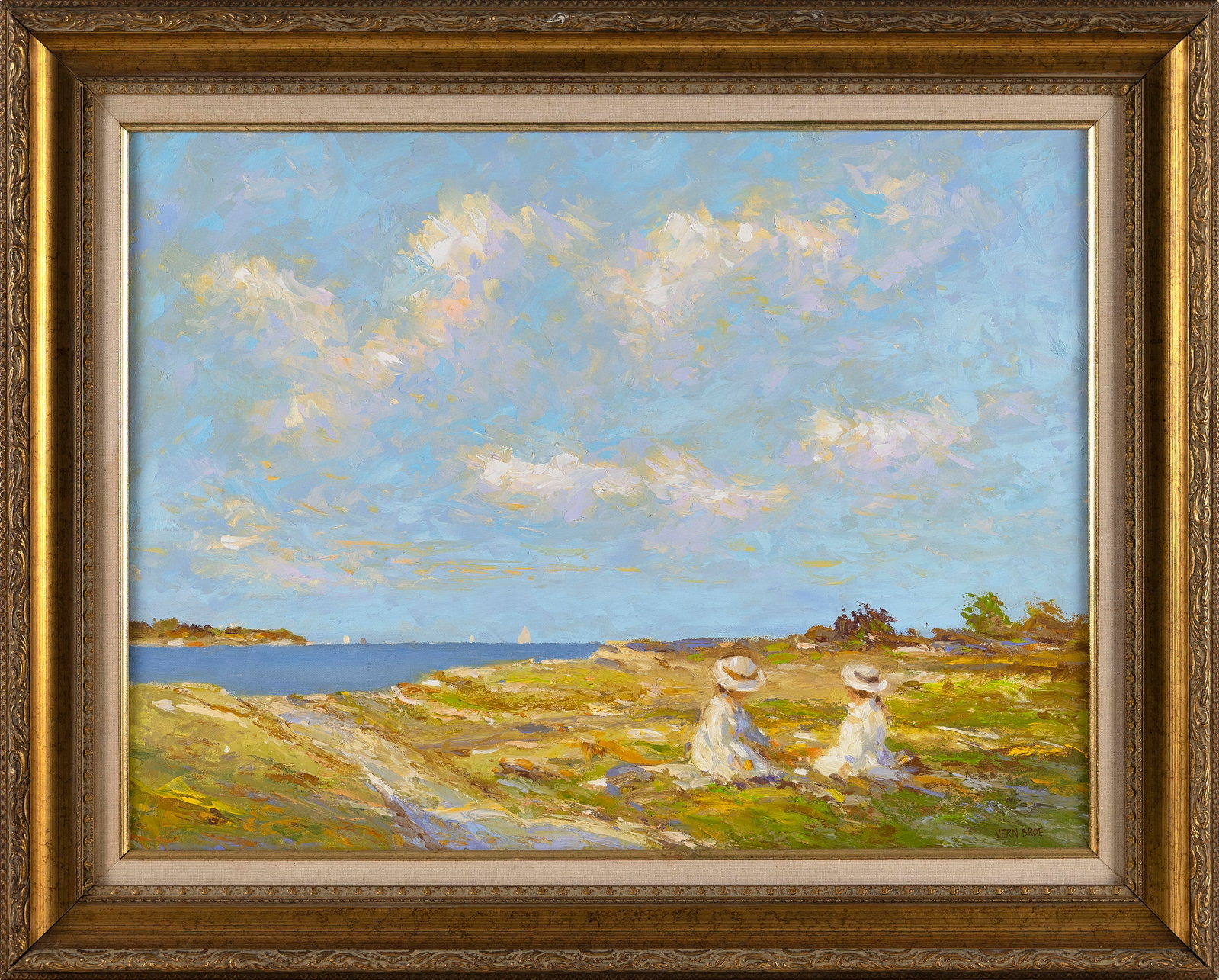 Vernon George Broe (maine/illinois, 1930-2011), Two Young Girls In The ...