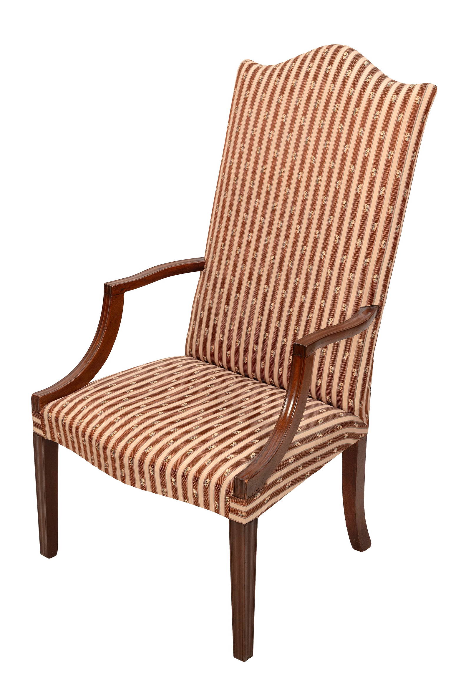 Federal Mahogany Lolling Chair New England, 19th Century Back Height 47 ...