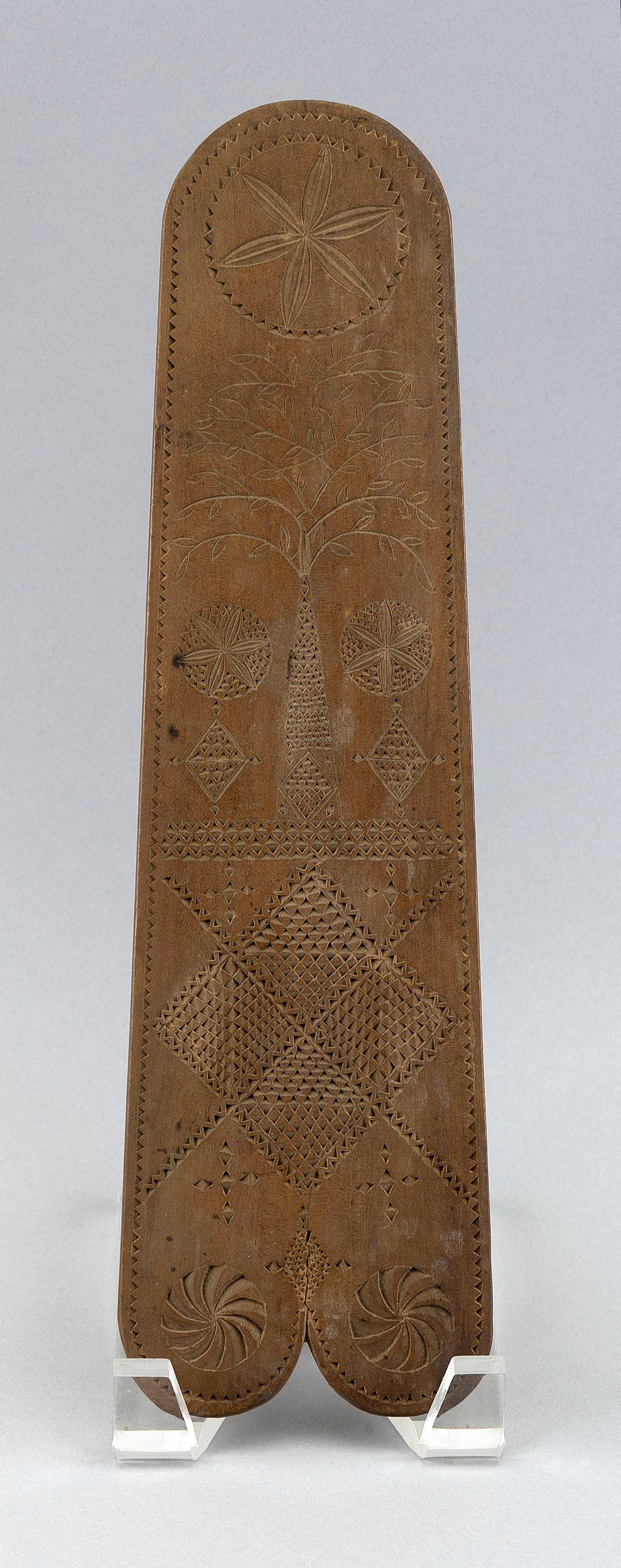 Rare Newport Carved Wooden Busk Rhode Island, 19th Century Length 12 ...