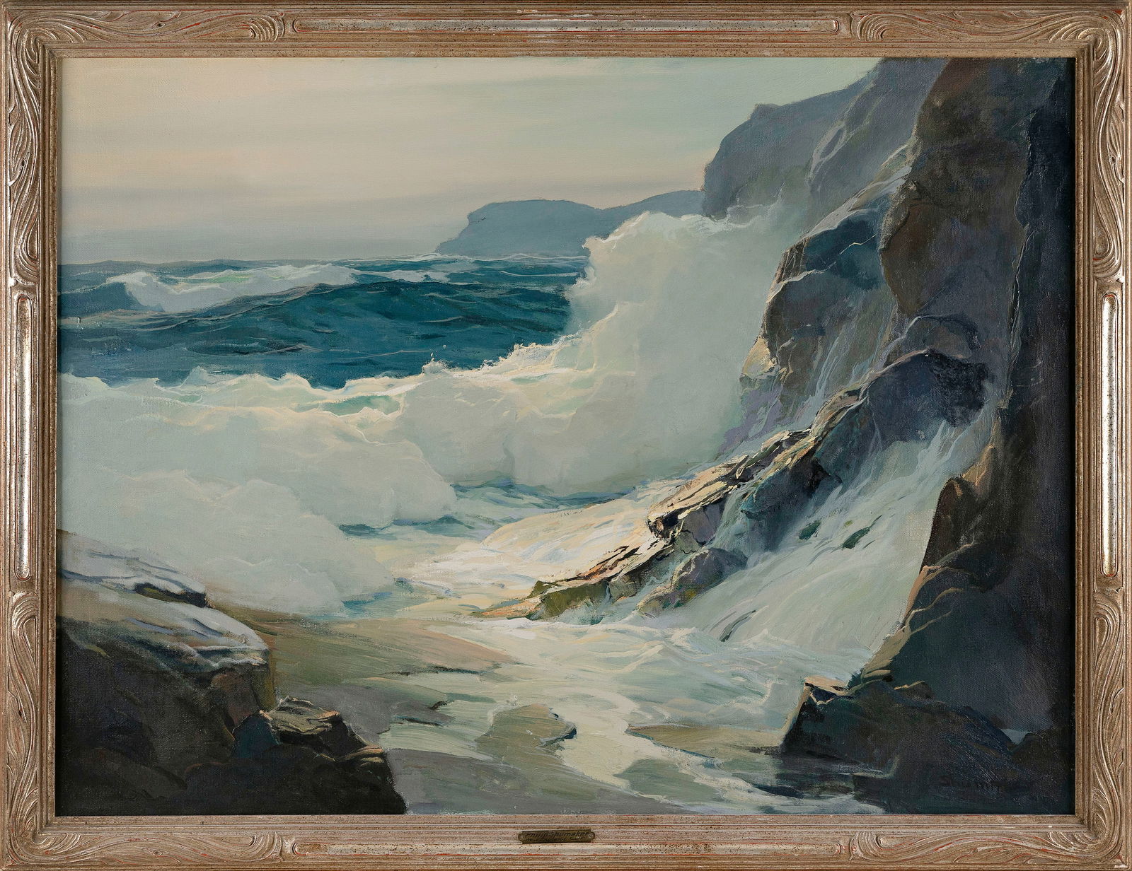 Philip G. Shumaker (pennsylvania/maine, 1921-1967), "new England Surf ...