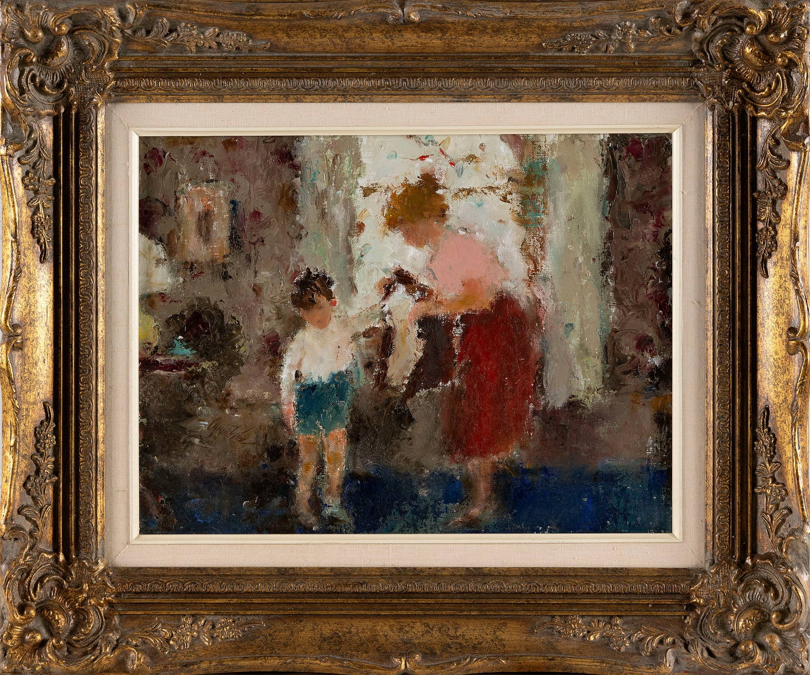 Samuel Edmund Oppenheim (new York/florida, 1901-1992), Mother And Son ...