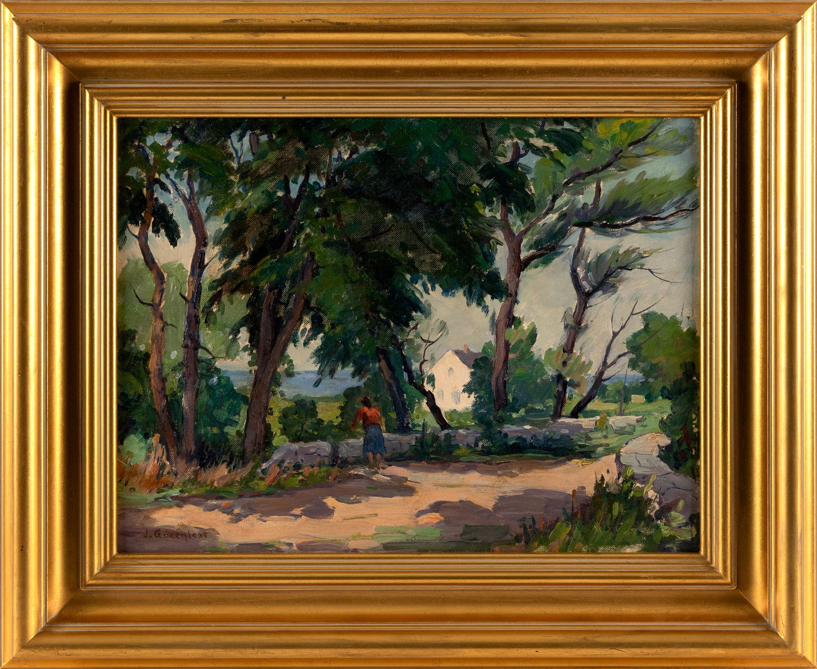 Jacob I. Greenleaf (massachusetts, 1887-1968), "mill Pond Lane ...