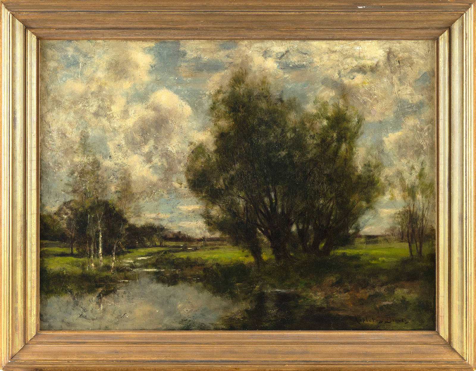 John Appleton Brown (massachusetts, 1844-1902), Landscape With Trees ...