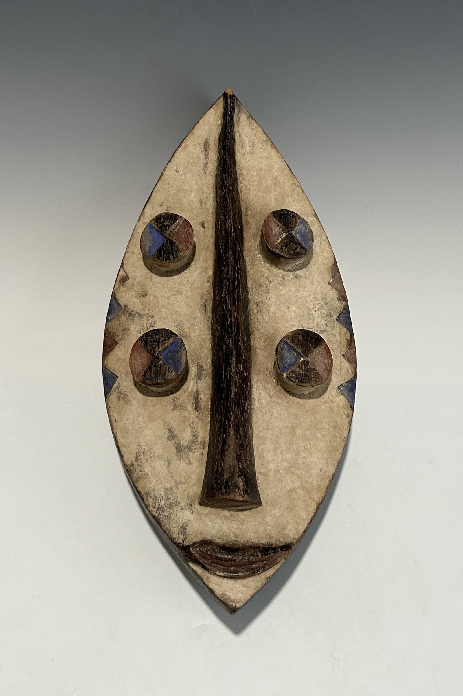 A Traditional African Ivory Coast Or Liberia Grebo Wooden Mask With ...