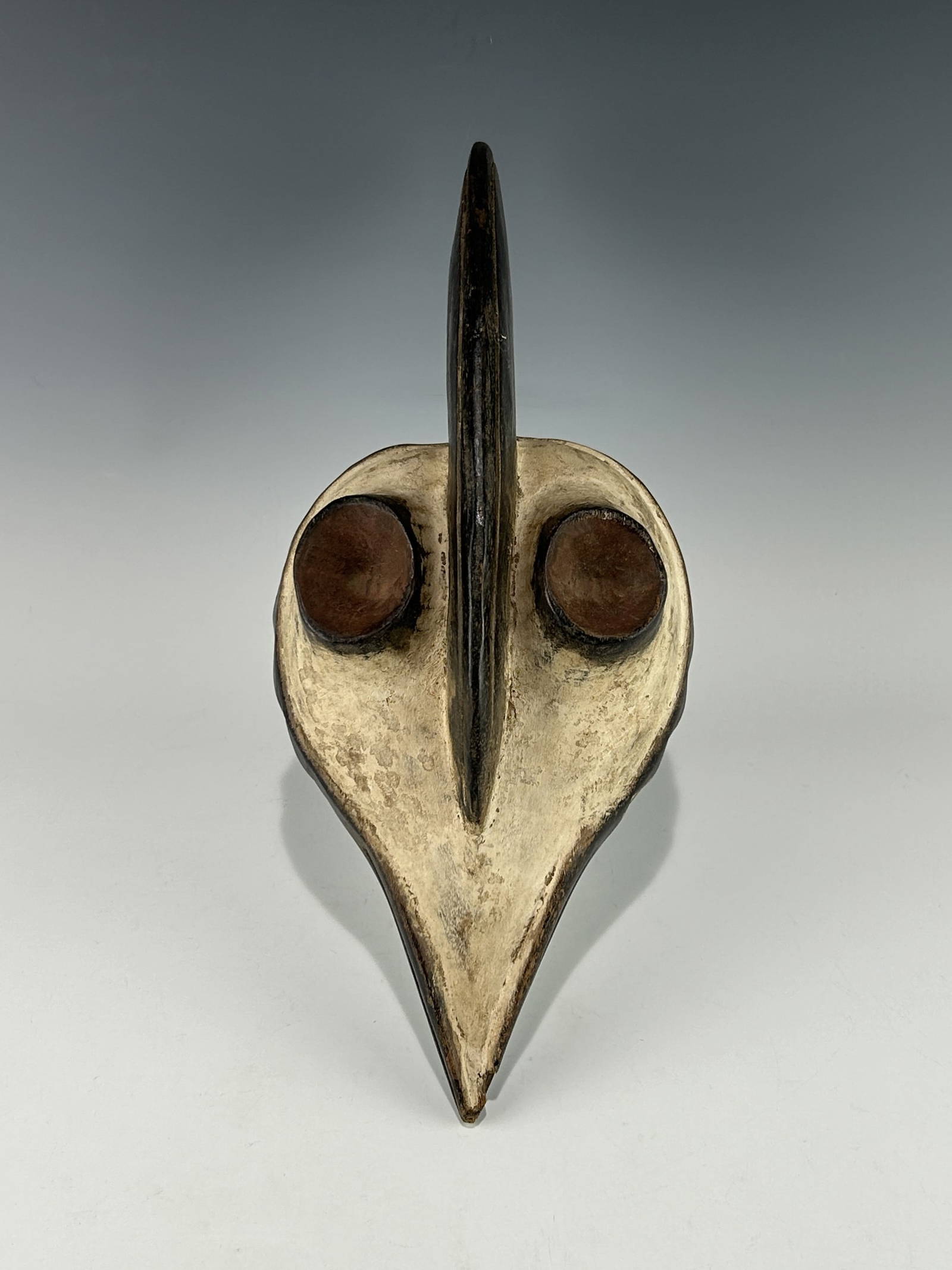A Traditional African Dr Congo Luba Wooden Bird Face Mask Auction